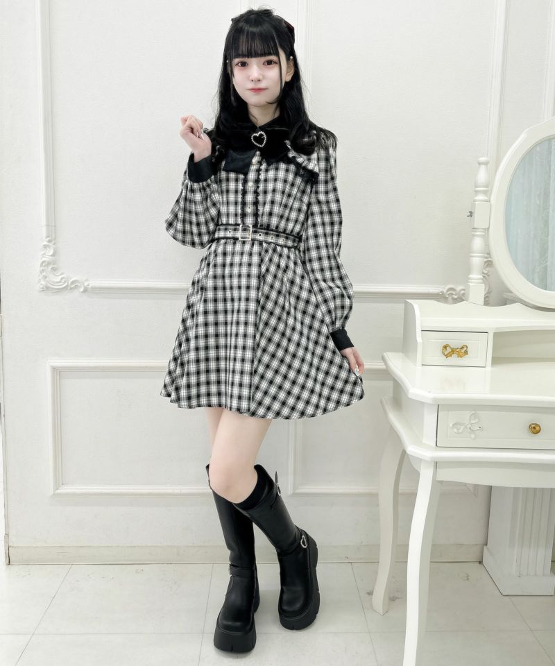 ベロアリボンボレロ風ワンピース | Rlab store ベロアリボンボレロ風ワンピース | Rlab store